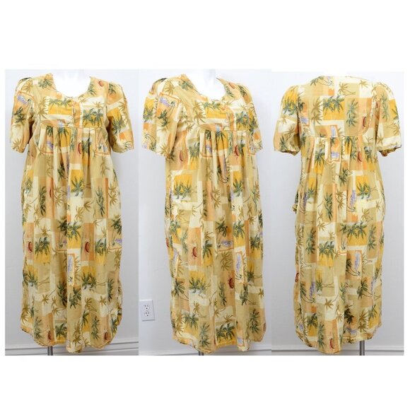 Fundamentals | Dresses | Fundamentals Yellow Floral Moomoo W Pockets ...